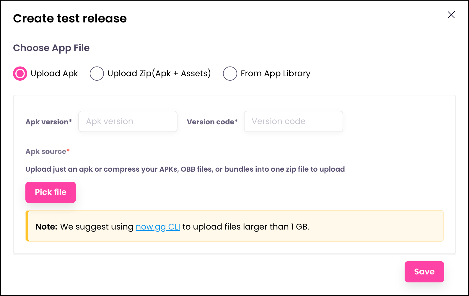 now.gg developer documentation
